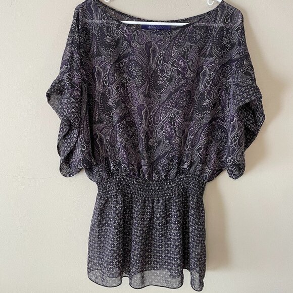 Miley Cyrus & Max Azria | Tops | Miley Cyrus Max Azria Blackpurple ...